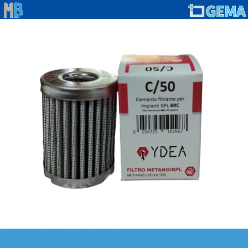 FILTRO GAS GPL CARTUCCIA PER IMPIANTI BRC YDEA